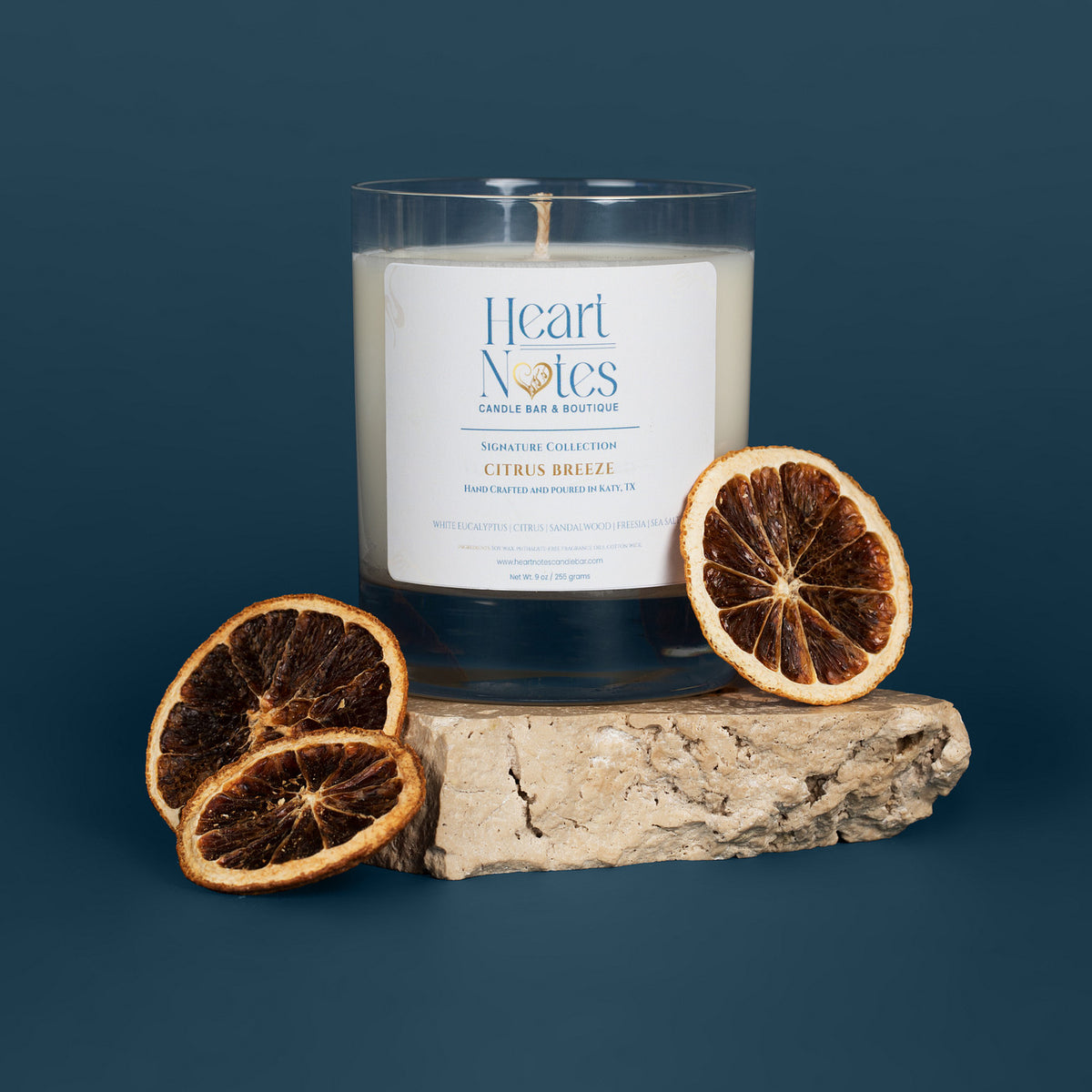 Signature Candle - Citrus Breeze – Heart Notes Candle Bar & Boutique